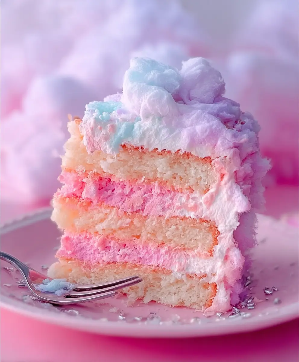 cotton candy cake - solushrecipes.com